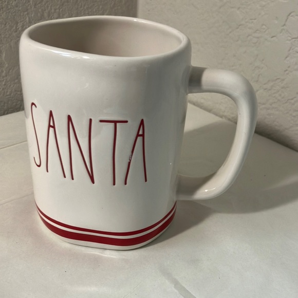 Rae Dunn | Dining | Rae Dunn Santa Cream With Red Stripes | Poshmark